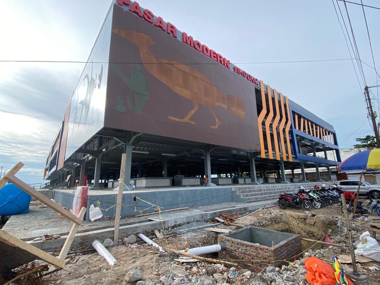 Segera Dirampungkan PUPR Banggai, Ini Tampilan Pasar Modern Simpong ...